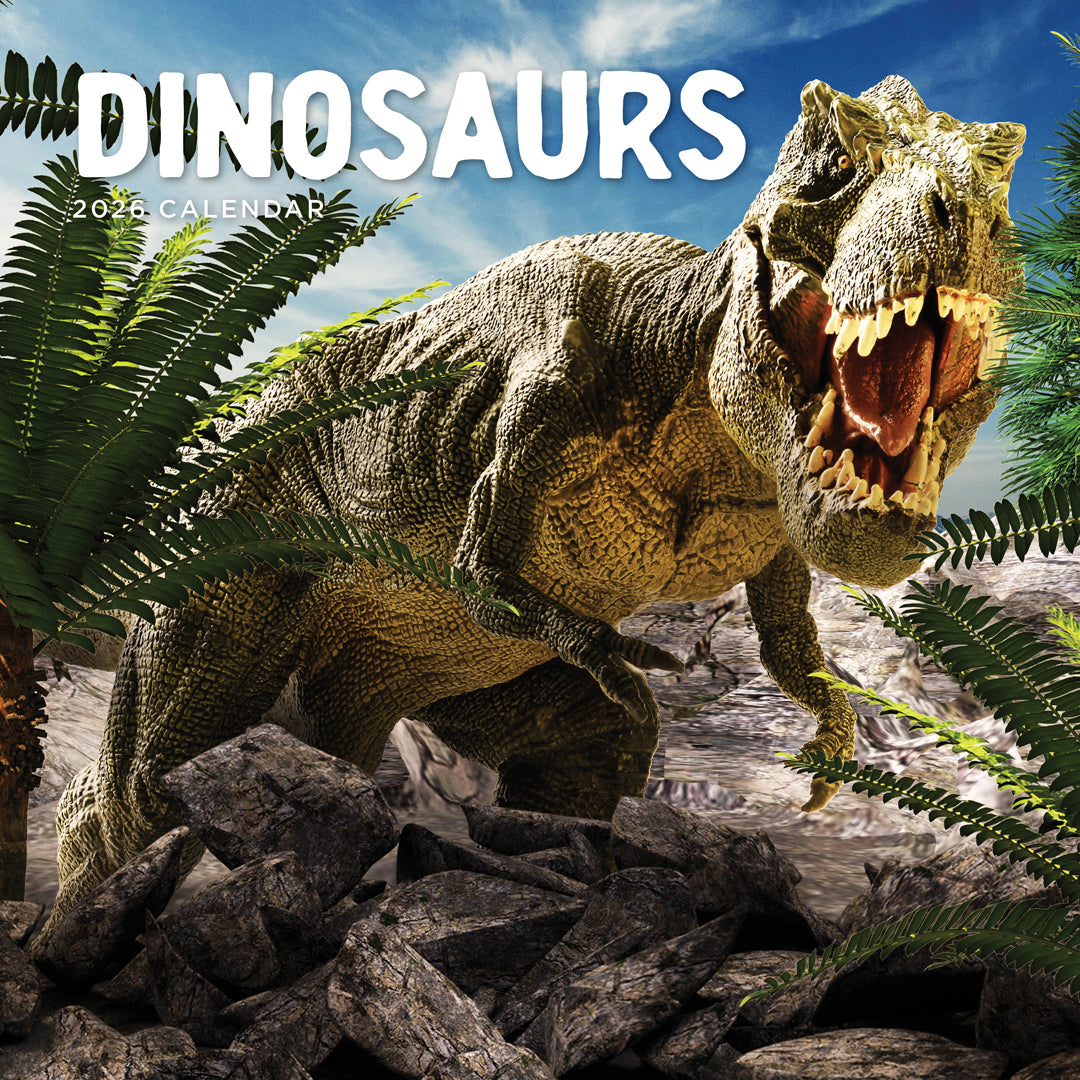 Dinosaurs 2026 Calendar - Paper Pocket Calendars, Diaries and Gifts