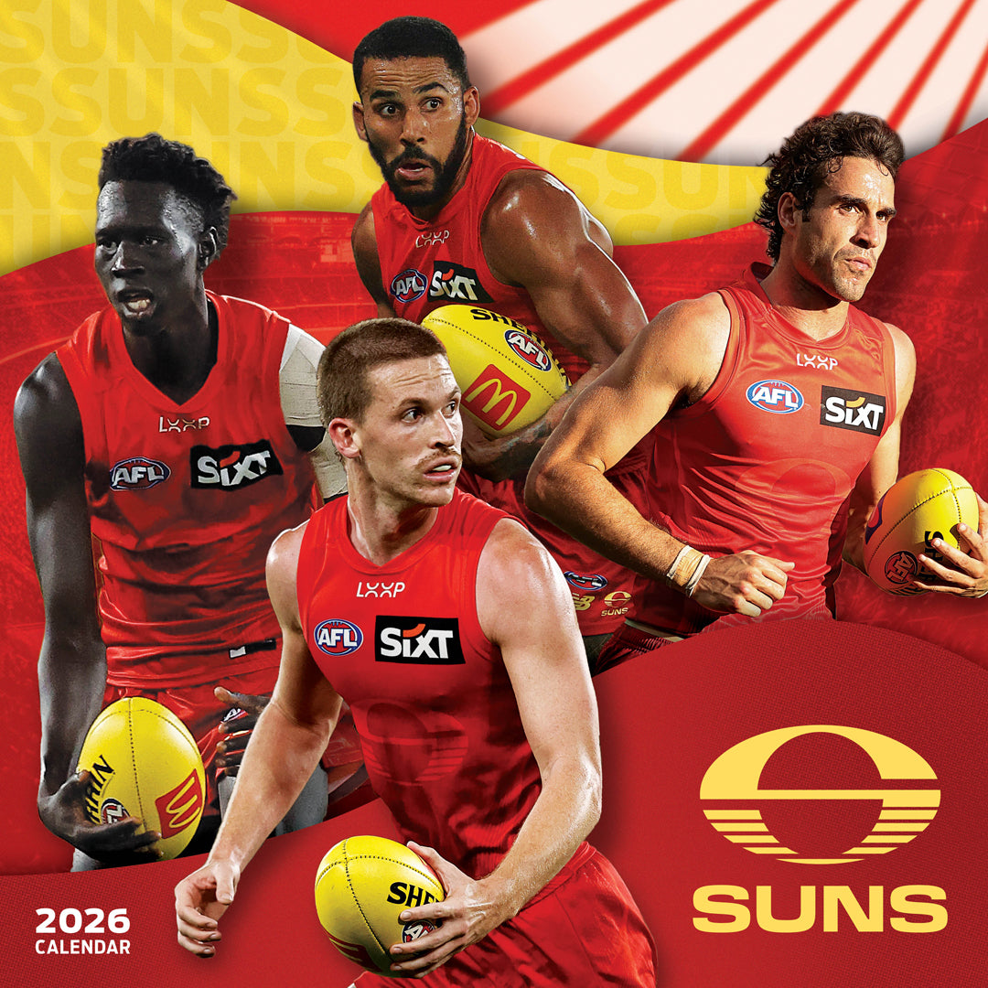 AFL Gold Coast Suns 2026 Calendar - Paper Pocket Calendars, Diaries and ...