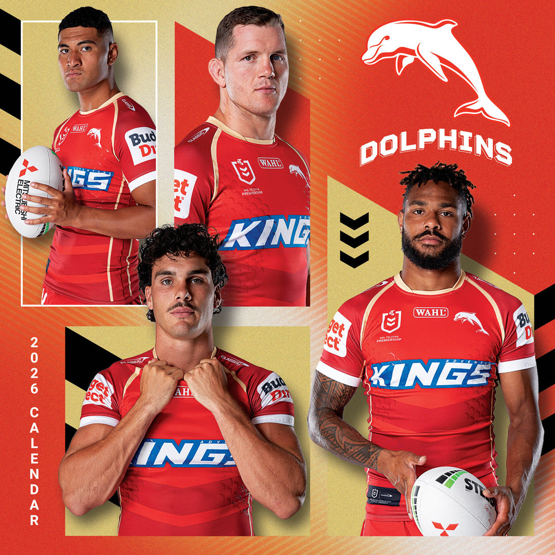 NRL Dolphins 2026 Calendar - Paper Pocket Calendars, Diaries and Gifts