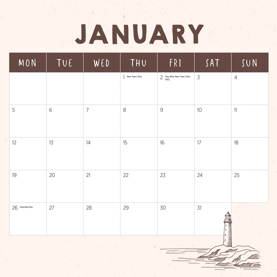 The Happy Quokka 2026 Calendar - Paper Pocket Calendars, Diaries and Gifts