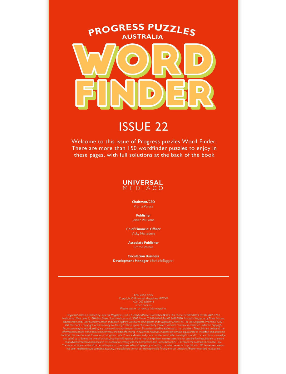 Progress Puzzles Word Finder #22 – Paper Pocket